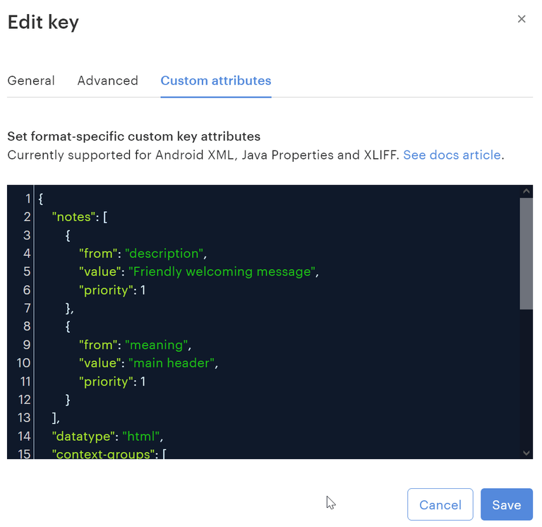 XLIFF files translation with Lokalise online editor | Lokalise